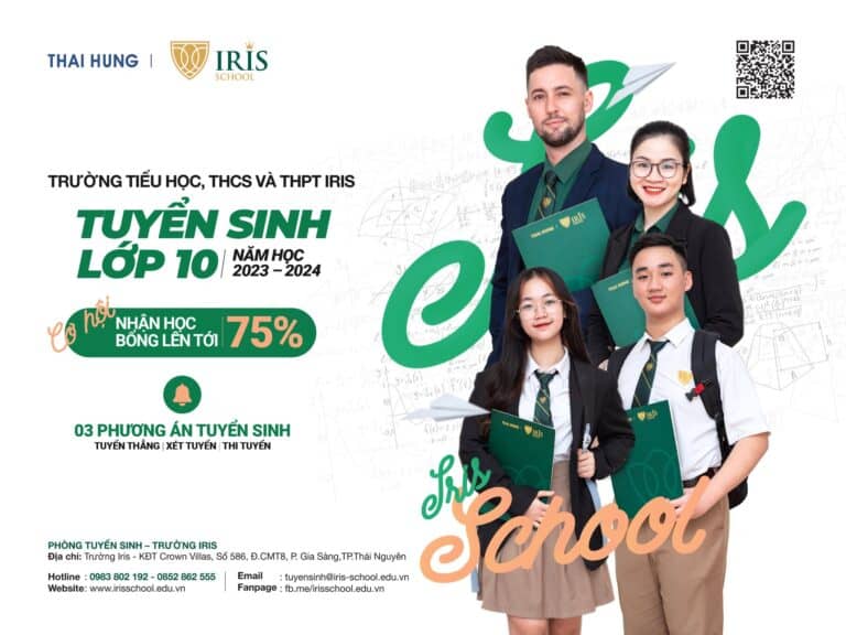 Thông báo Tuyển sinh lớp 10 Trường Iris năm học 2023 - 2024 - IRIS SCHOOL